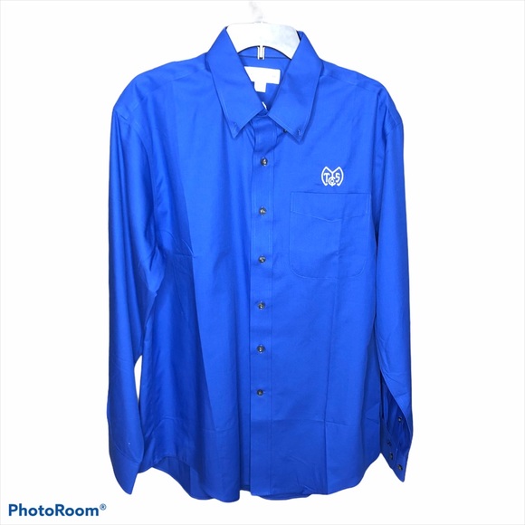 Cutter & Buck | Shirts | Cutter Buck Mens Blue Long Sleeves Shirt Sz L ...